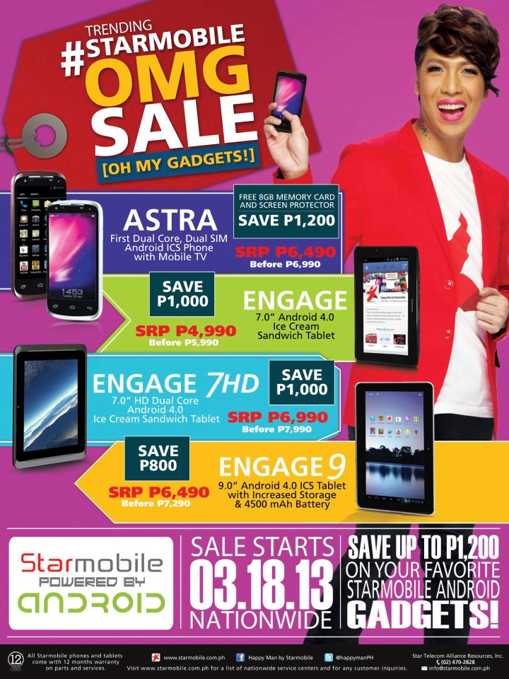 Starmobile OMG [Oh My Gadgets!] Sale: Save up to P1,200 on your ...