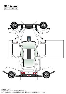 SP. Papel Modelismo: PaperCraft Nissan GT-R Concept