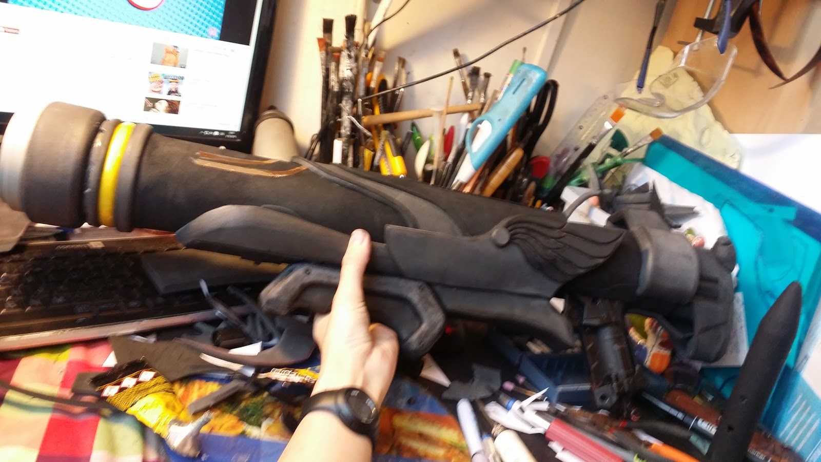 Rocket launcher cosplay prop for Anubis Pharah by Germia | Germia ...