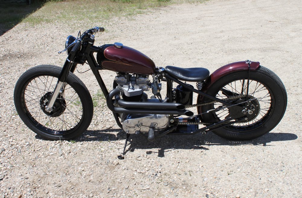 Cafe Racer Special: Triumph Bobber by Small City Cycles