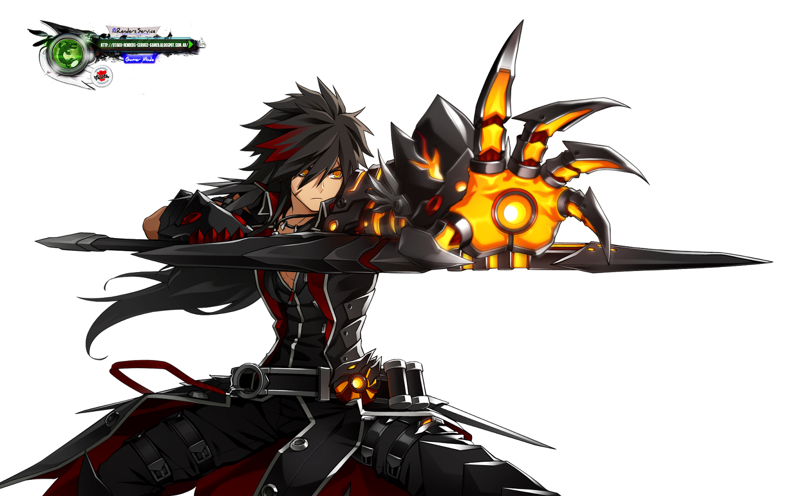 Elsword:Veteran Commander-Raven Kakoii Attack Render | ORS Anime ...