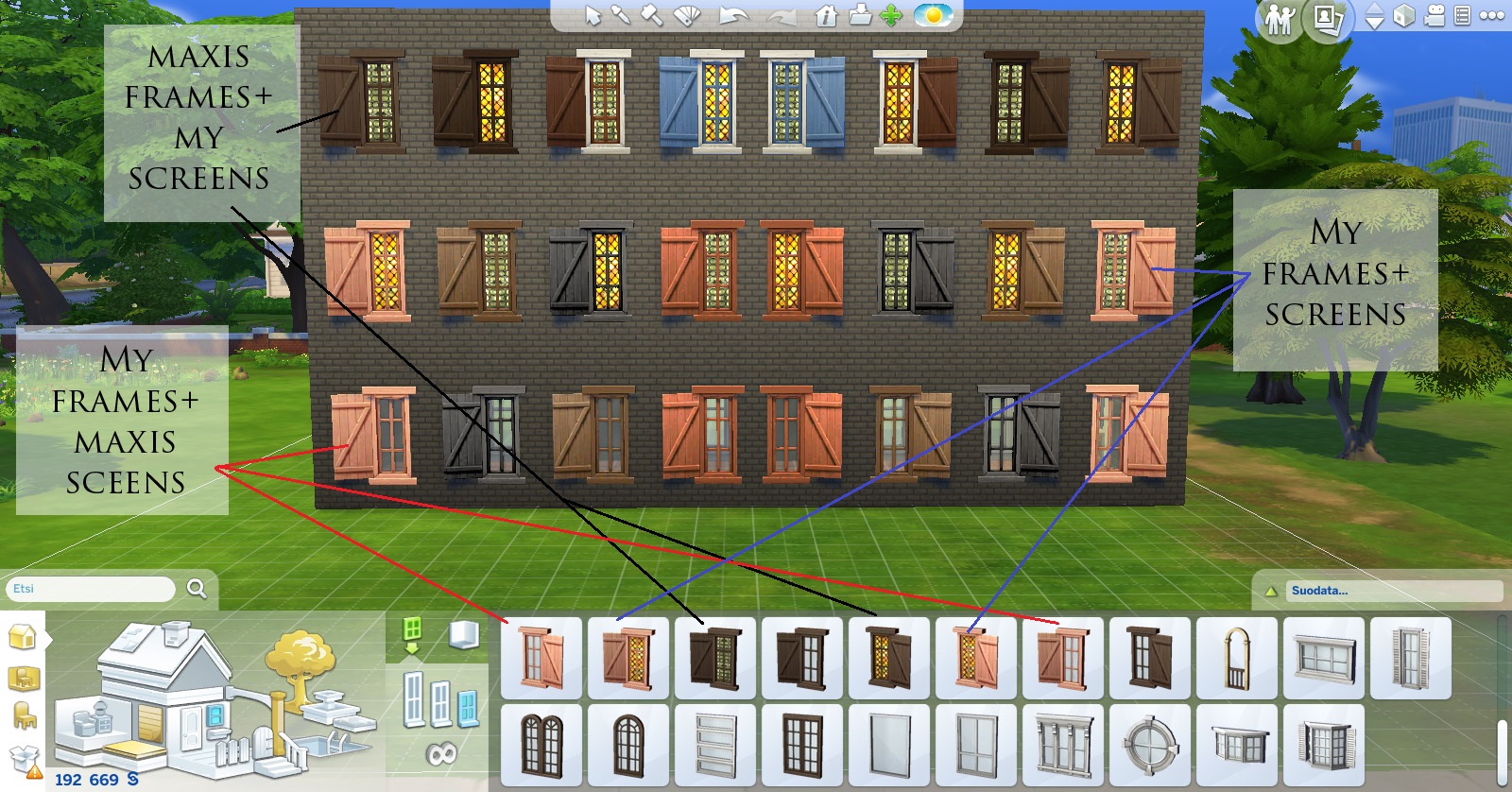 TS4: Medieval Window Recolors | History Lover's Sims Blog