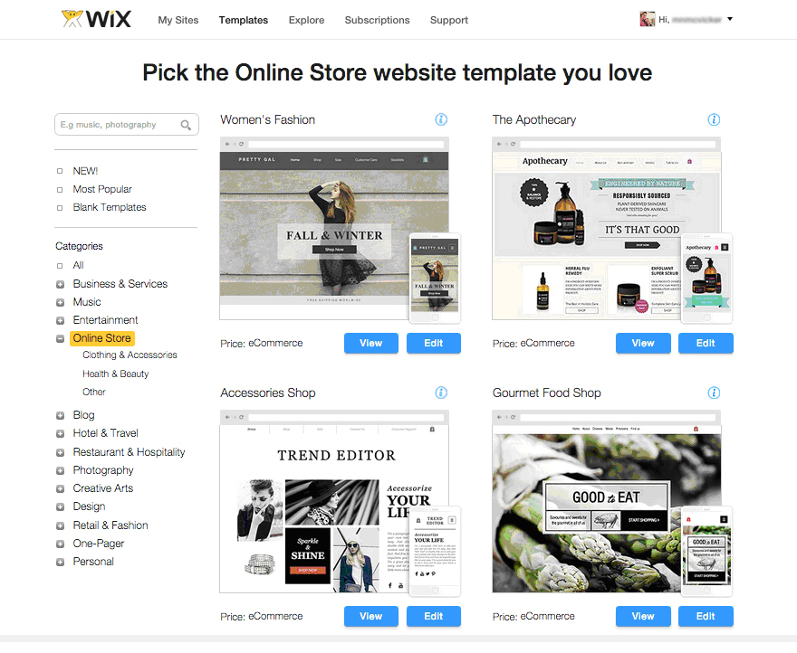 Wix eСommerce Website Builder Review | Best eCommerce Website Builders ...