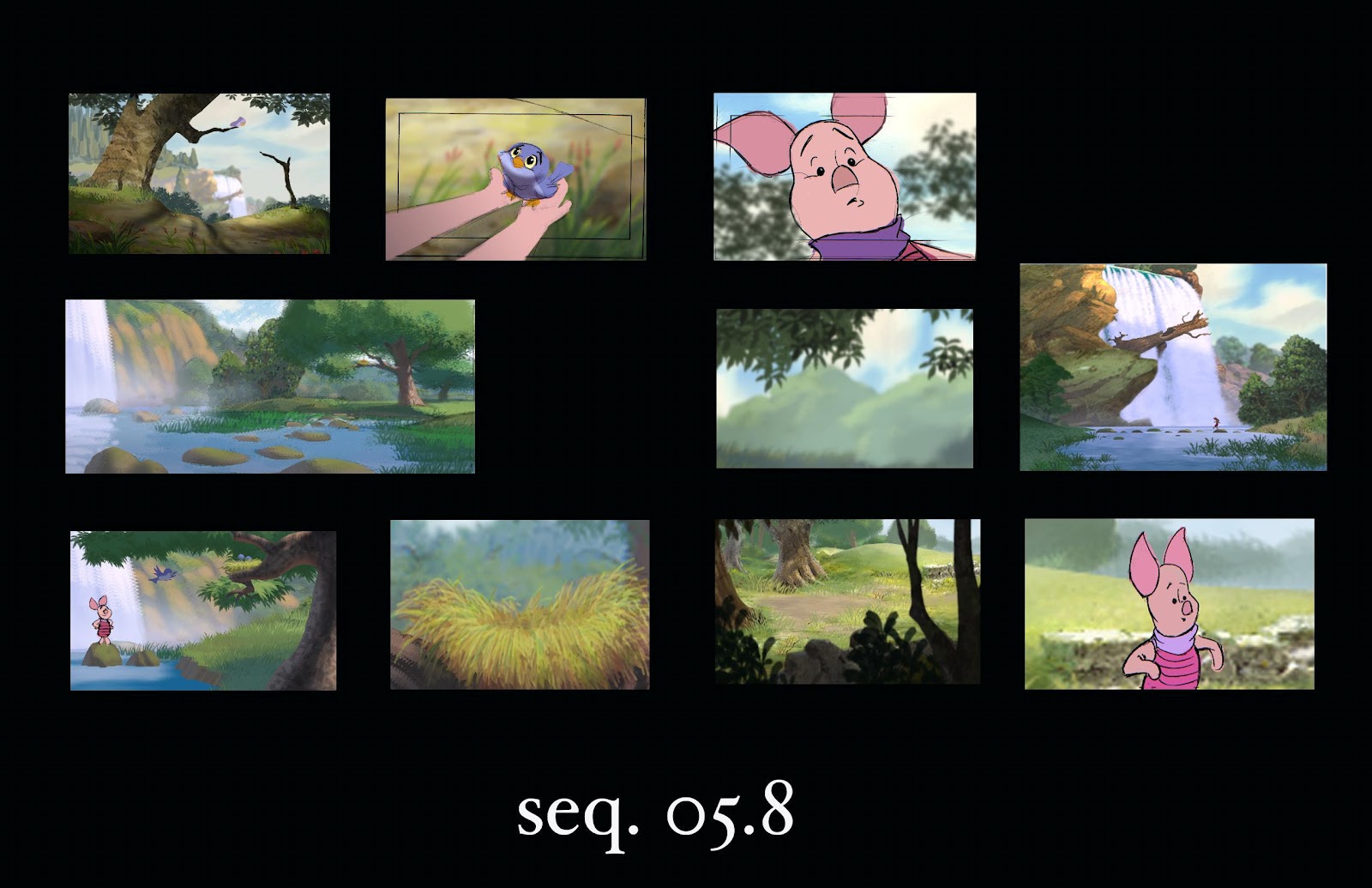 Francis Glebas - Critical Opalescence: Piglet's BIG movie color script ...