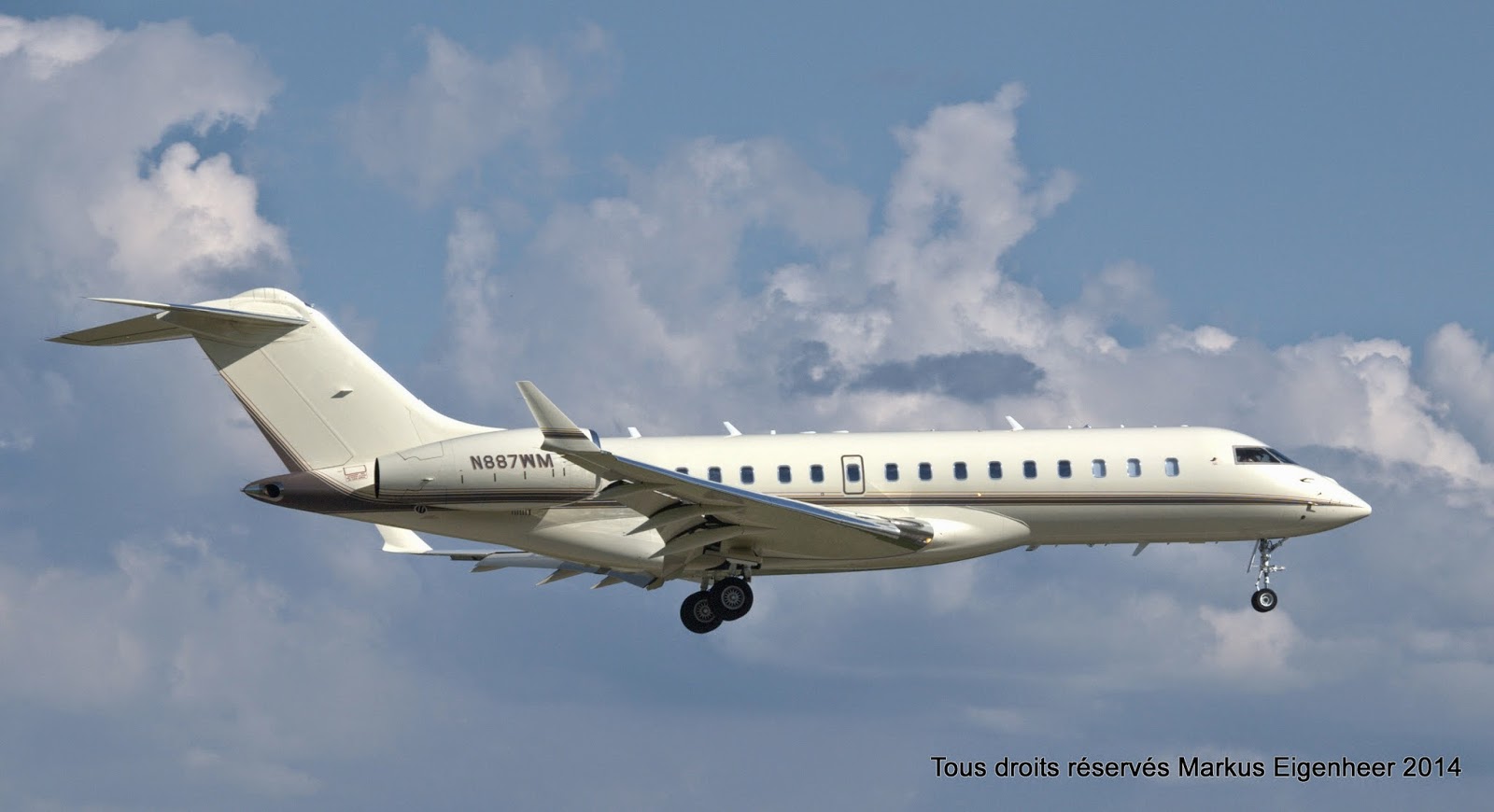 FLUGZEUGE Privatjets etc: N887WM Bombardier BD700 -1A10 Global Express ...