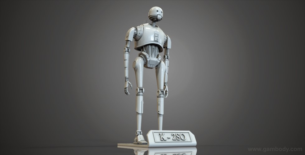 Star Wars K-2SO 3D Printing Model | Assembly + Static | Nixon's 3D Models