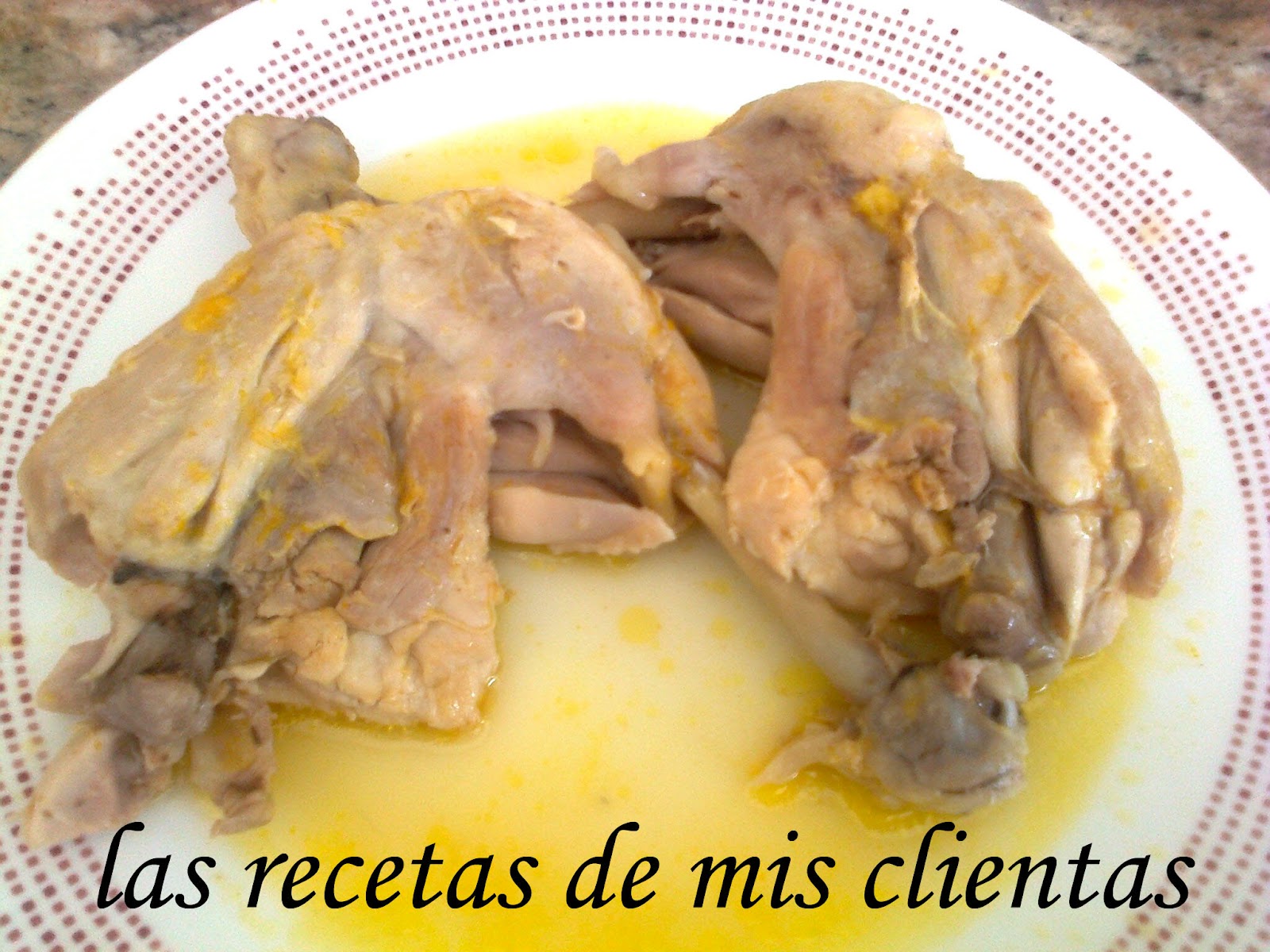 LAS RECETAS DE MIS CLIENTAS: POLLO FÁCIL DE MARIA LUISA