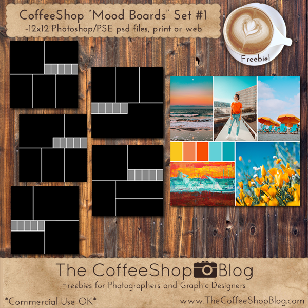 The CoffeeShop Blog: CoffeeShop "Square Mood Board" Set #1!