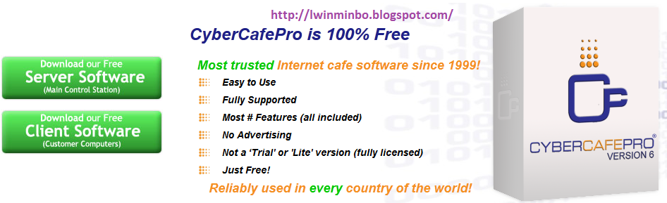 လြင္မင္းဗိုလ္(နည္းပညာ): Cyber Cafe Pro 5.250 and Cyber Cafe Pro 6