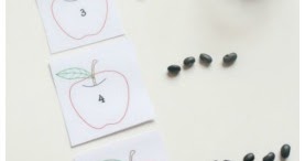 Apple Seed Counting Mats | School Time Snippets