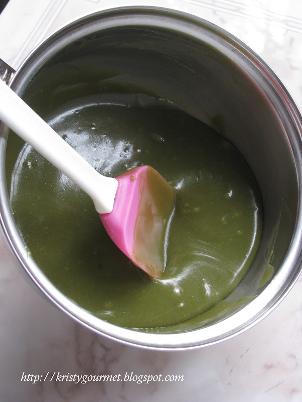 Homemade Chocolate & Green Tea Paste For Wassant Bread