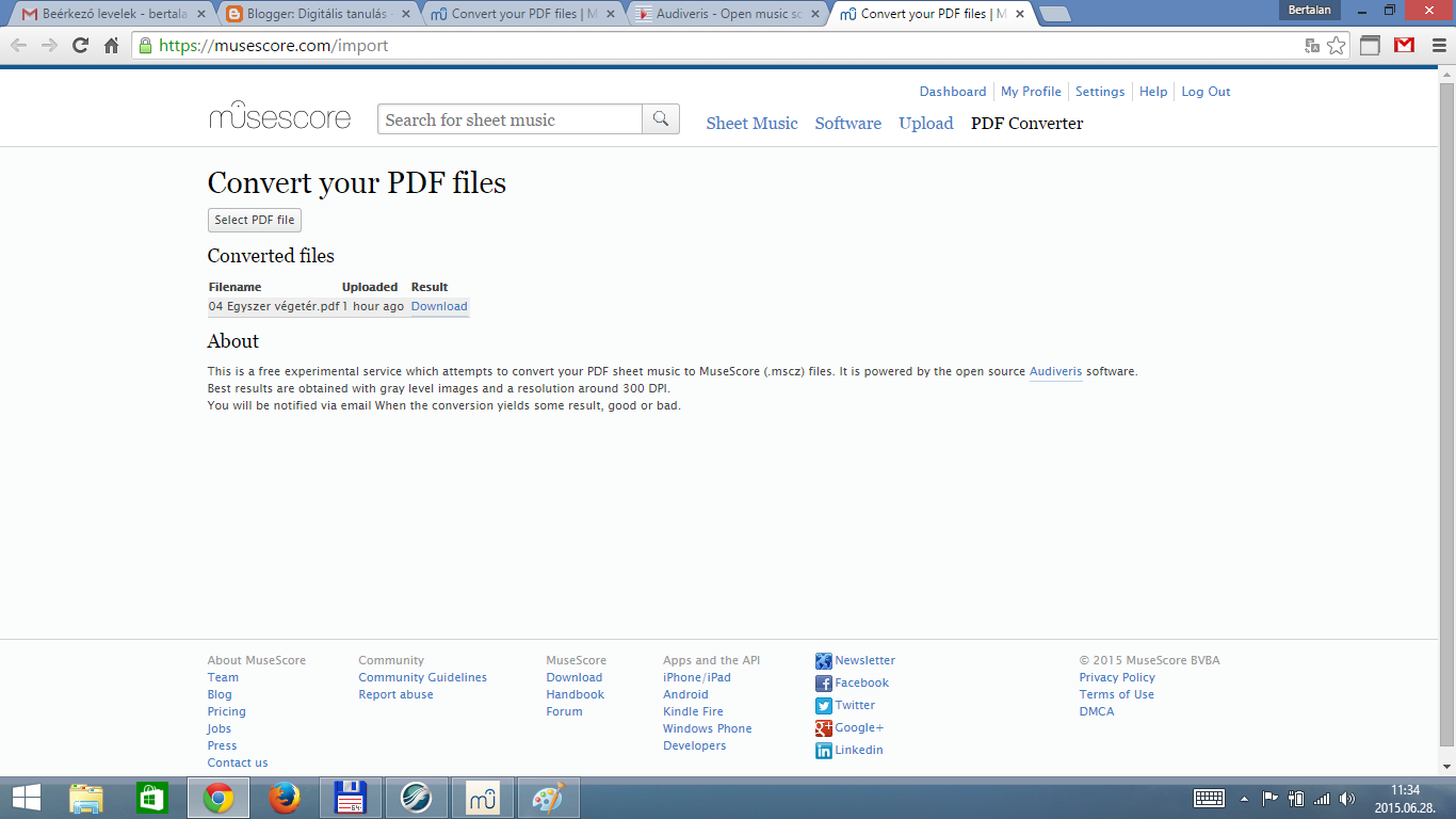 Digitális tanulás: PDF-ből digitális kotta