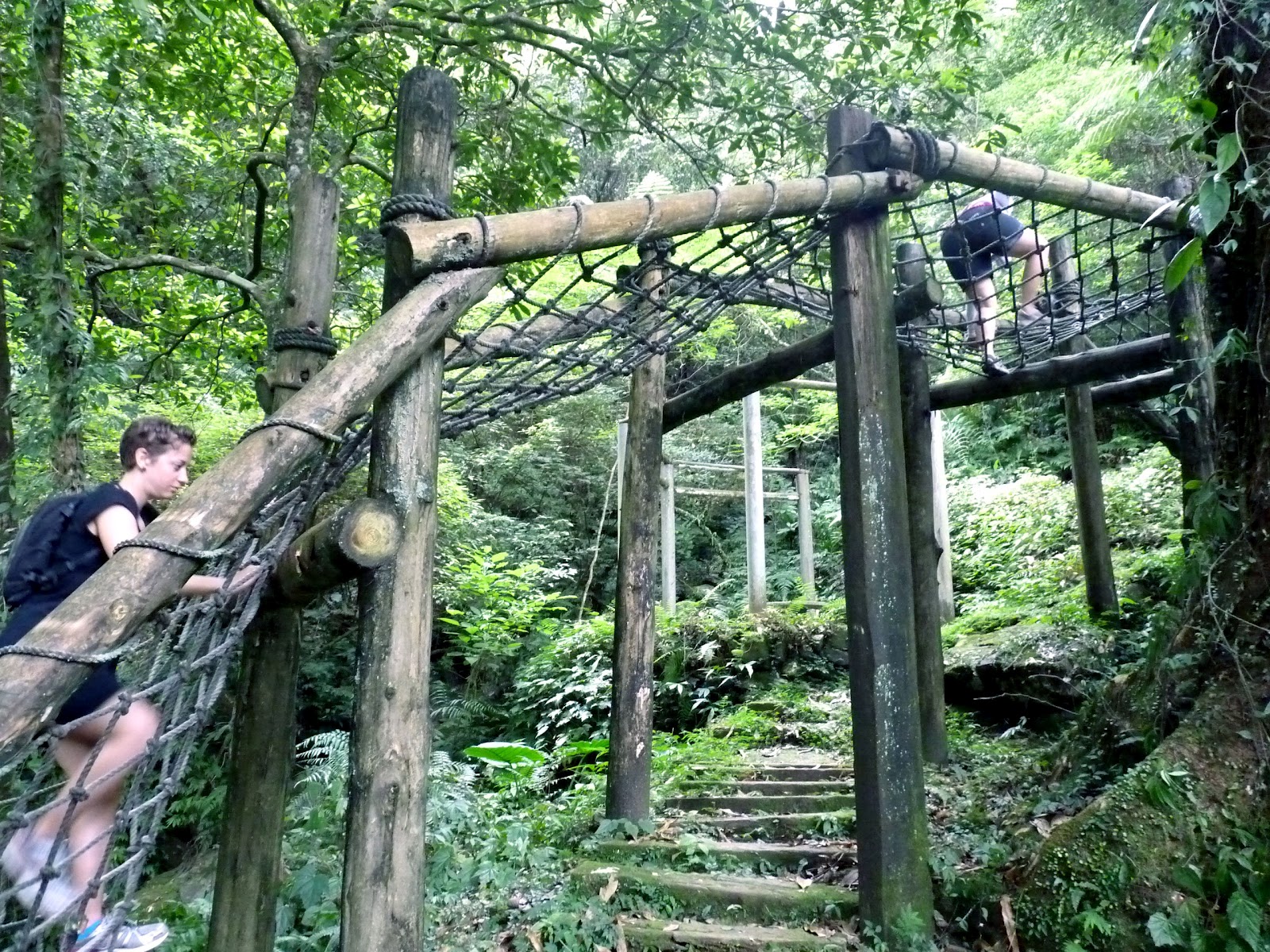 Eliza & Justin Abroad: Wulai River Swimming & Jungle Obstacle Course