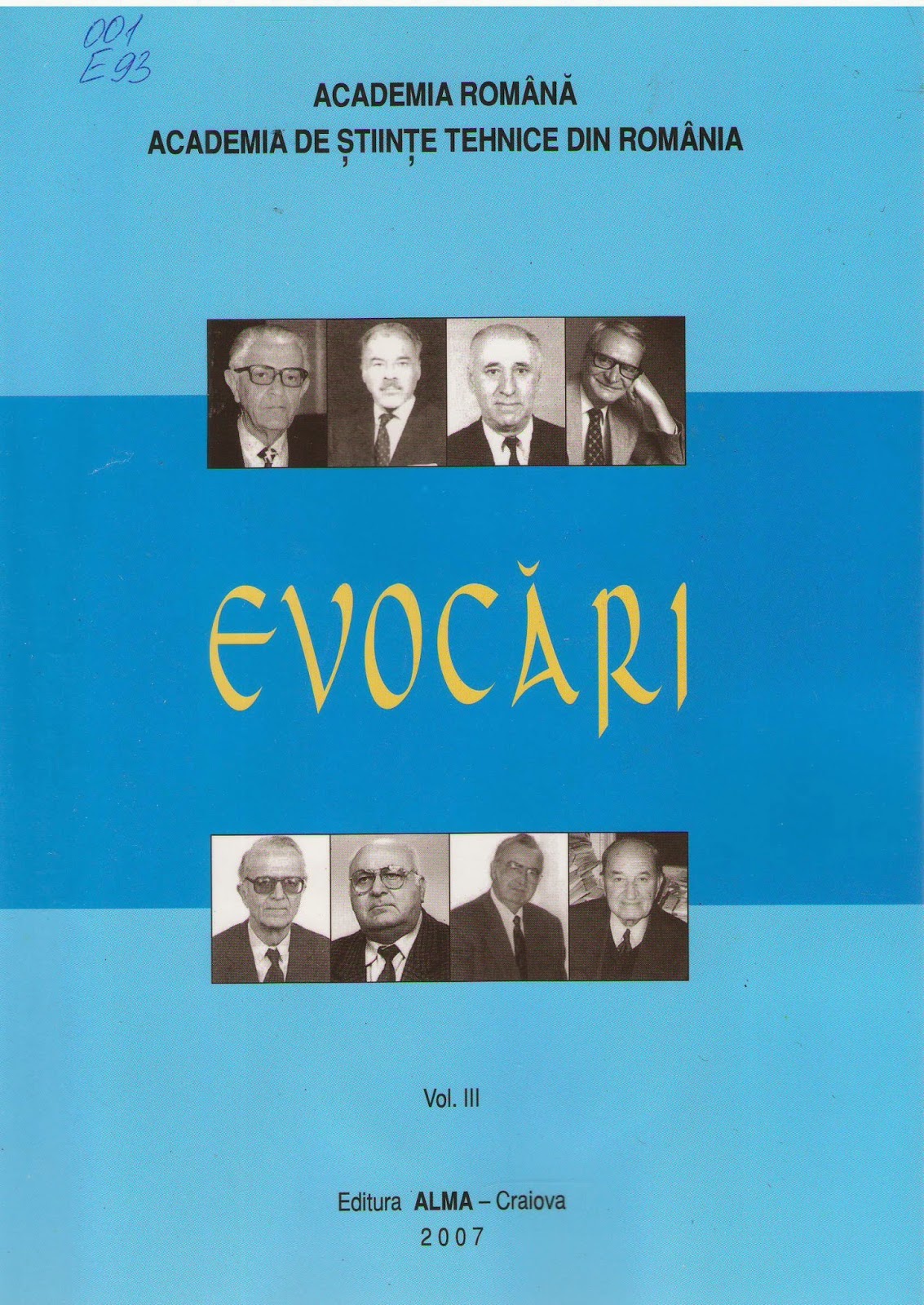 Caleidoscop Ştiinţific-Literar: VOINEA, RADU EVOCĂRI. 3 VOL.