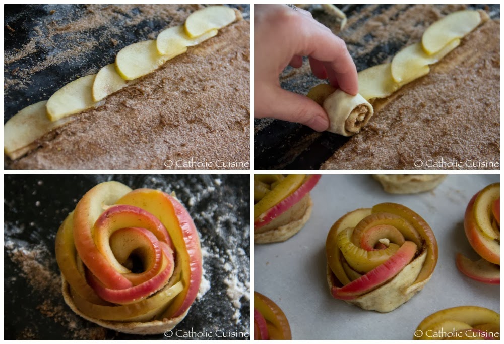 Catholic Cuisine: Heavenly Garden Apple Rose Pastries