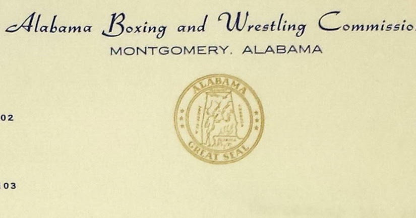 Territory Days: Archives of the Alabama Boxing & Wrestling Commission ...