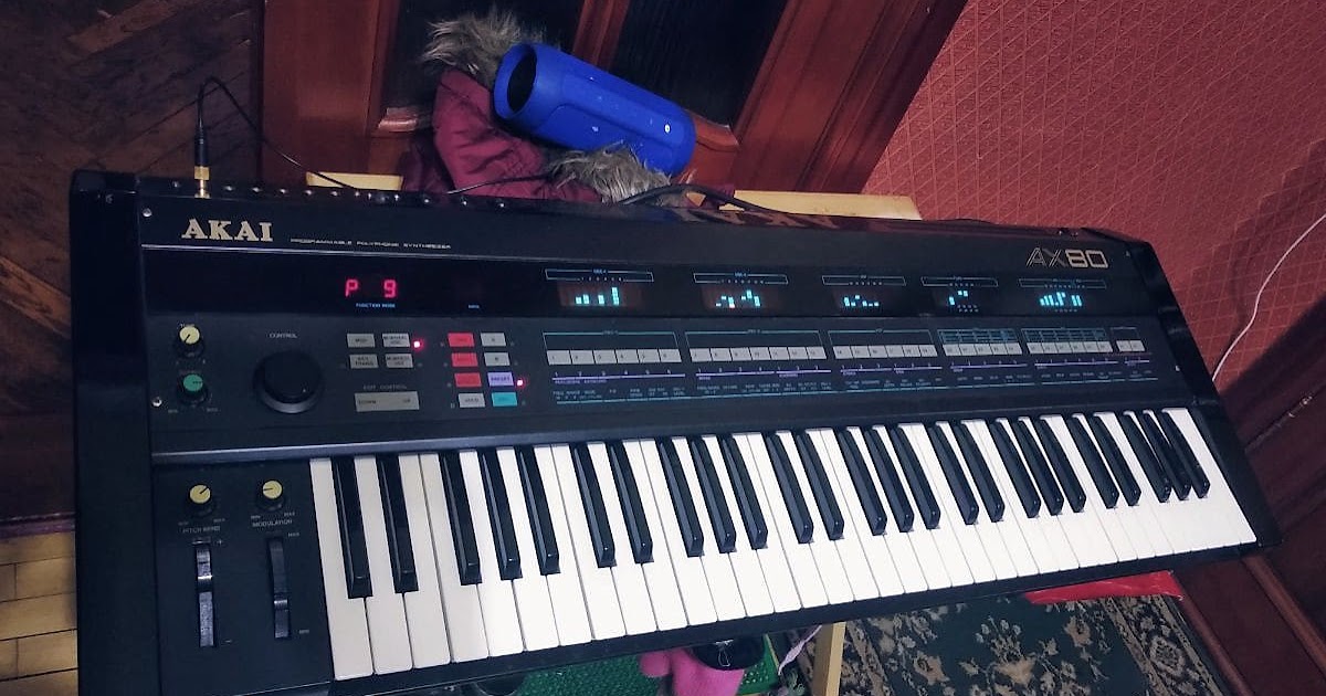 MATRIXSYNTH: Akai AX80 Synthesizer - Vintage! 1984