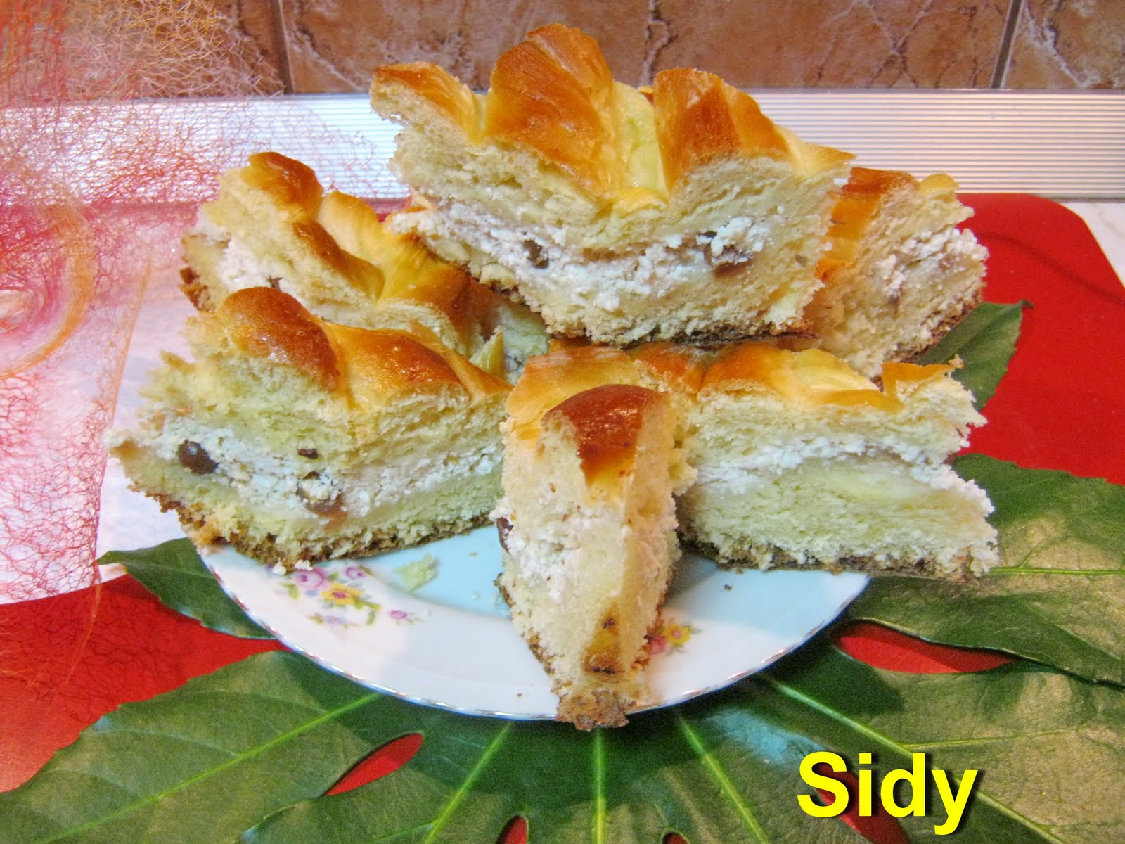 Prajitura grilaj cu branza dulce si stafide « In Bucatarie La Sidy