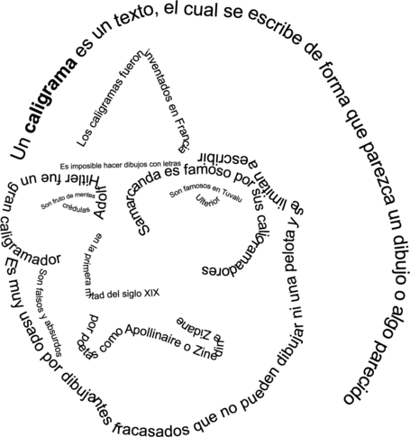 Convivencia: Caligrama