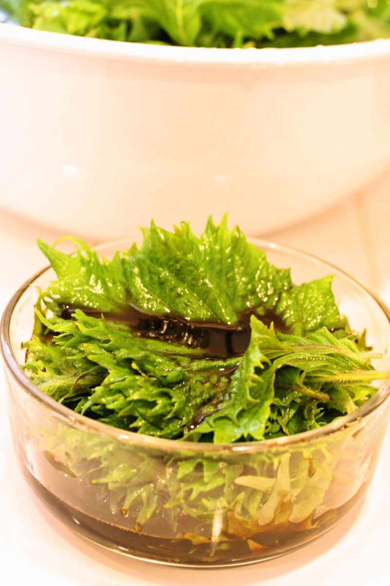 Perfectly imperfect : Soy Sauce Based Preserved Shiso Leaves