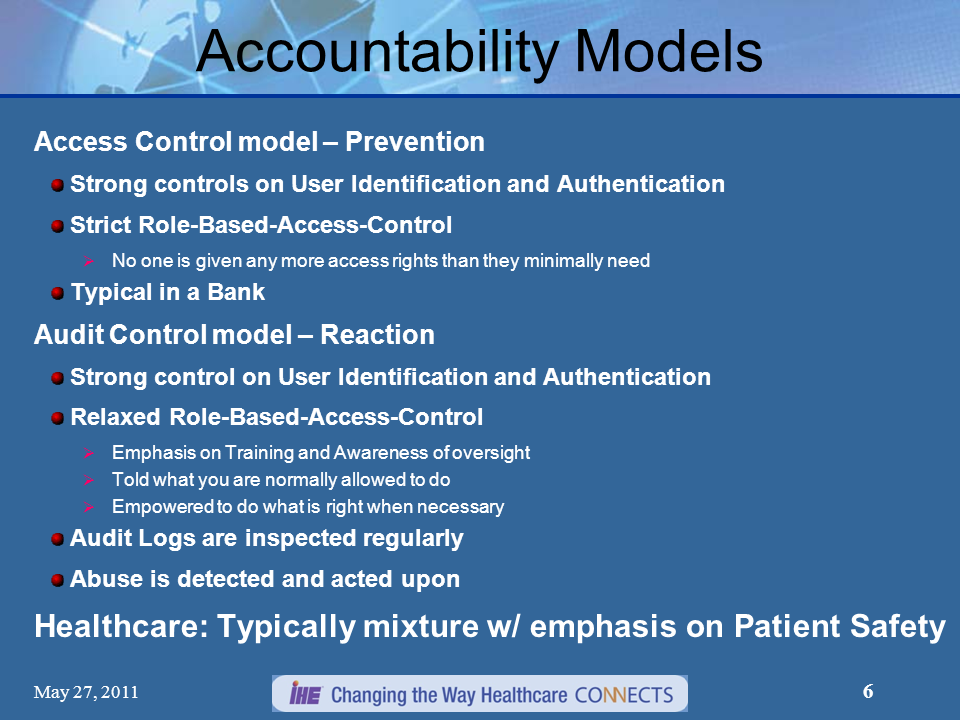 Healthcare Exchange Standards: IHE - Privacy and Security Profiles ...
