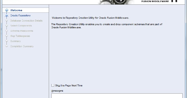 Learning Oracle Repository Creation Utility Rcu