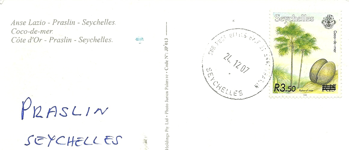 Postcards A world Travelogue: Indian Ocean- Seychelles and Zil ...