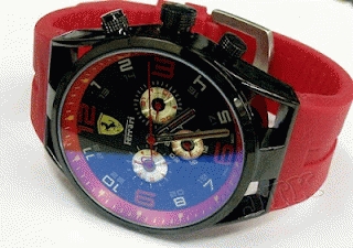 Jam Tangan Automatic Ferrari Rubber Full Colour