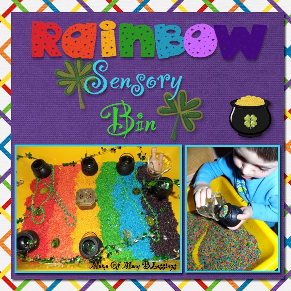 Rainbow Sensory Bin