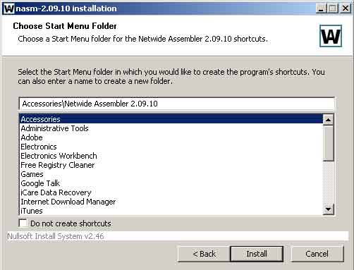 ASSEMBLE: INSTALLATION OF ASSEMBLY NASM(Netwide Assembler)