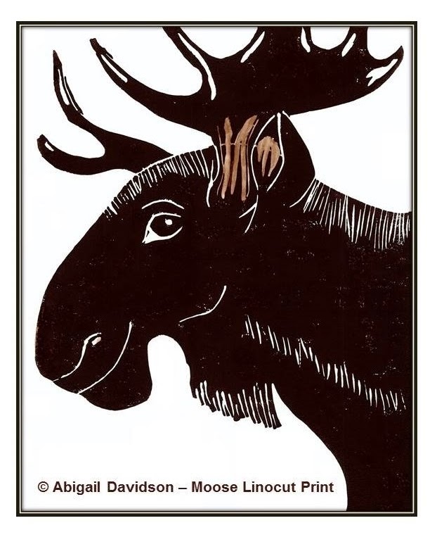 Abigail Davidson Art: New Animal Print: Moose