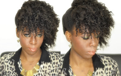 5 Simple Funky Updos On Natural Hair