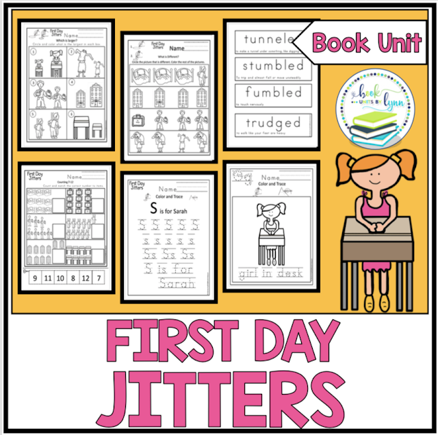 FIRST DAY JITTERS BACK TO SCHOOL BOOK UNIT ~ Book Units by Lynn