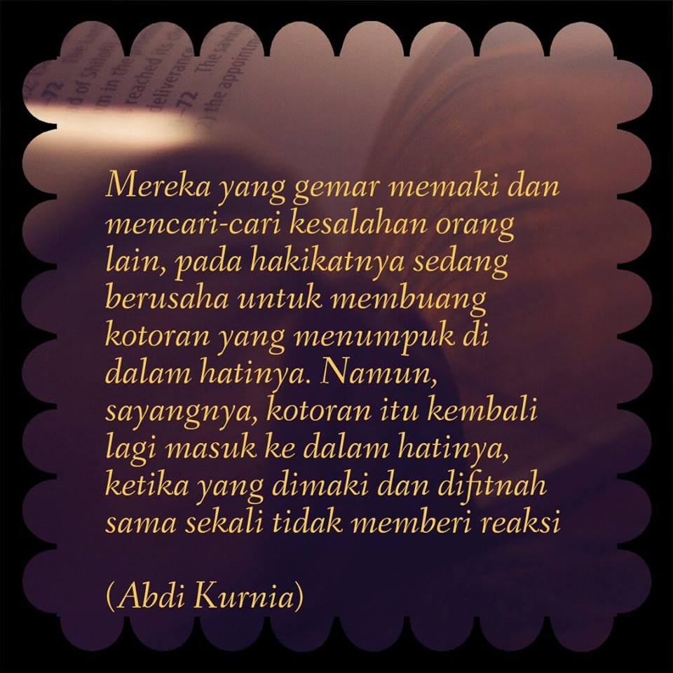 Mencaci Maki Dan Mencari Kesalahan Orang Lain Hakikatnya Sedang ...