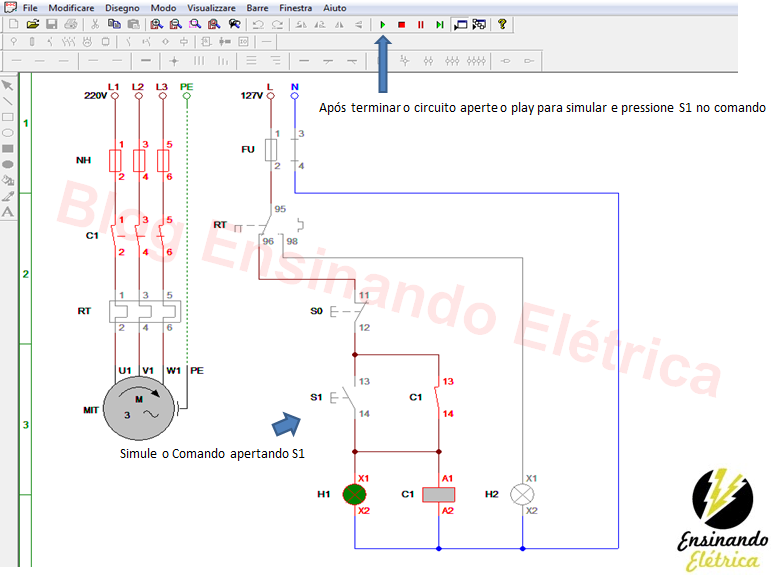 Treinamento Comandos Elétricos CADe SIMU - Ensinando Elétrica | Dicas e ...