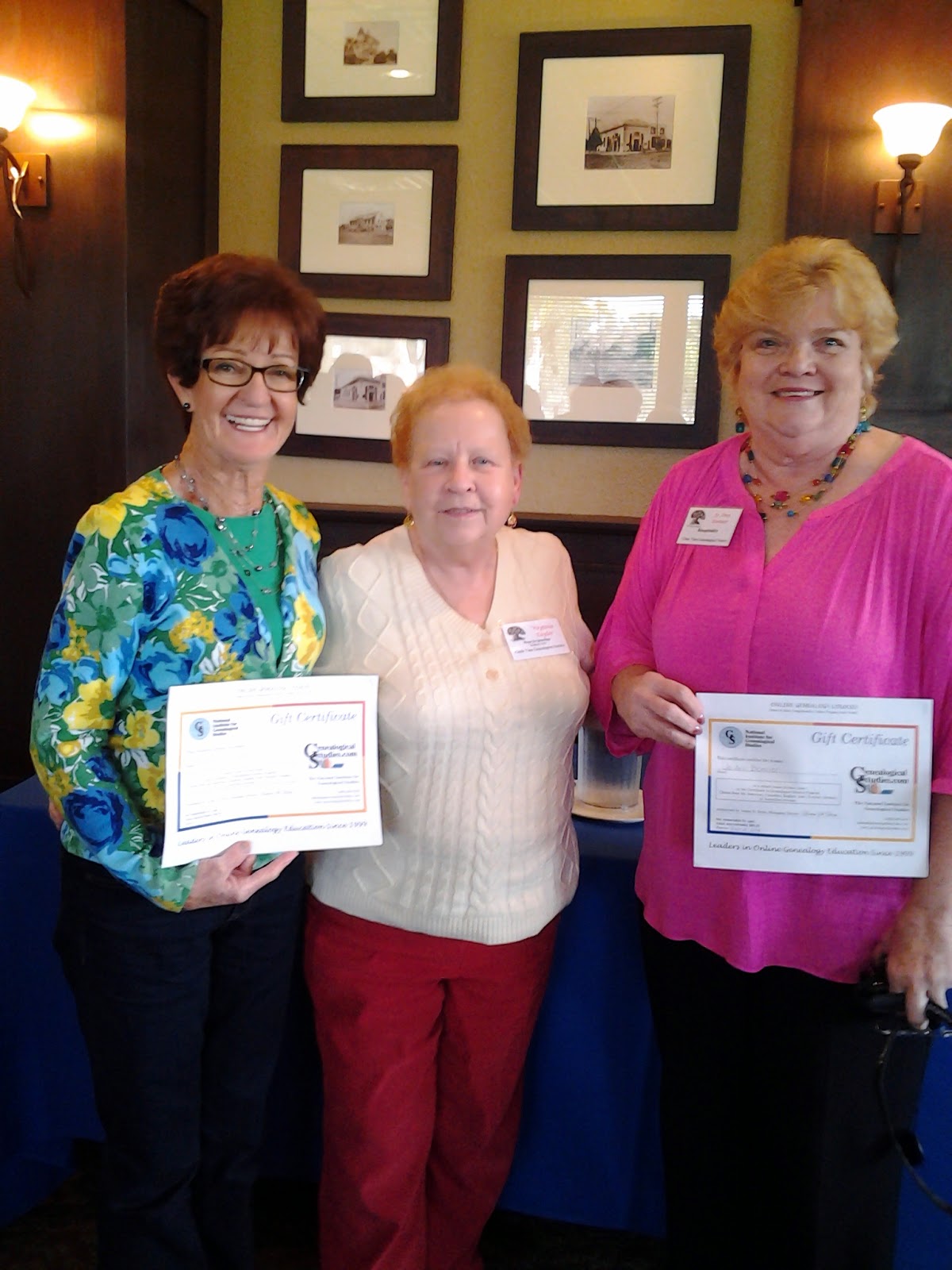 Chula Vista Genealogy Cafe: CVGS Spring Seminar Door Prize Winners