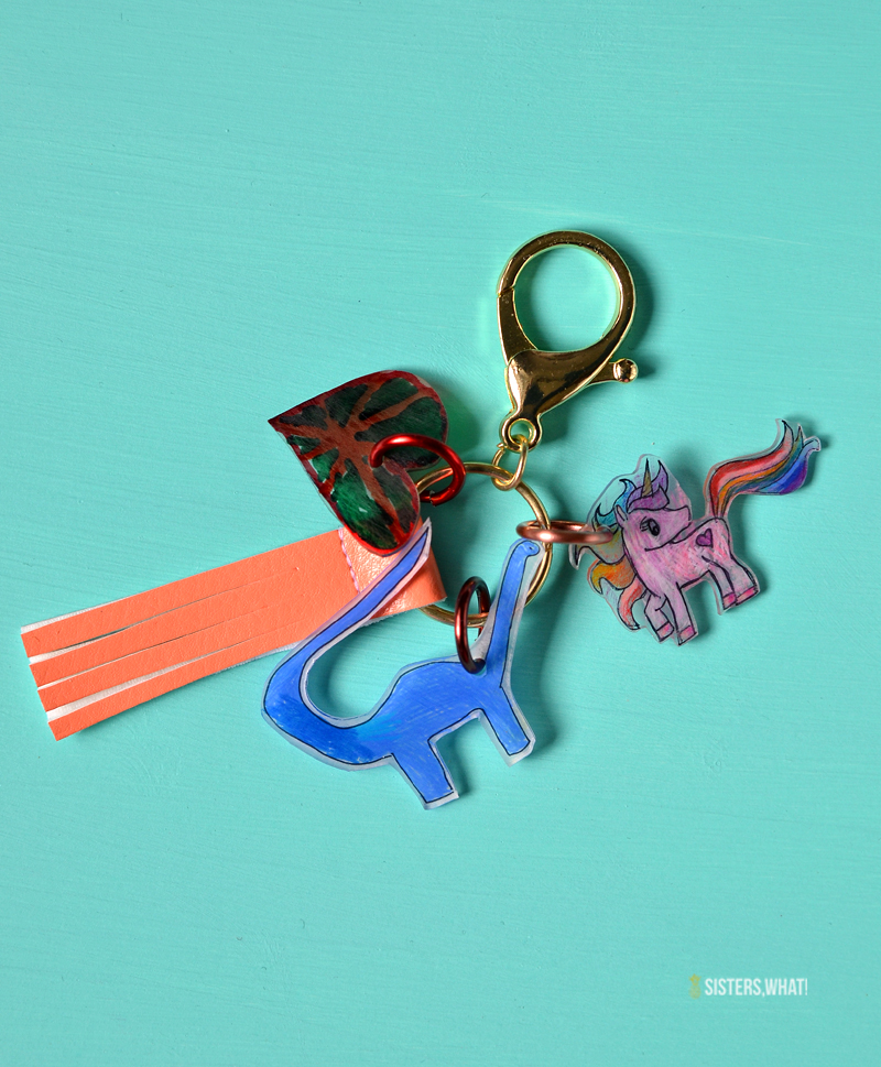 Shrink Plastic Kid Art for Mothers or Fathers Day Gift - Sisters, What!