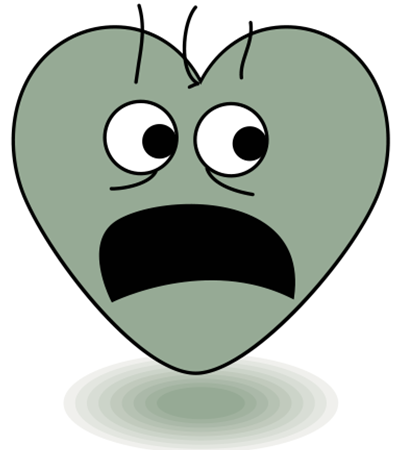 Scared Heart | Symbols & Emoticons