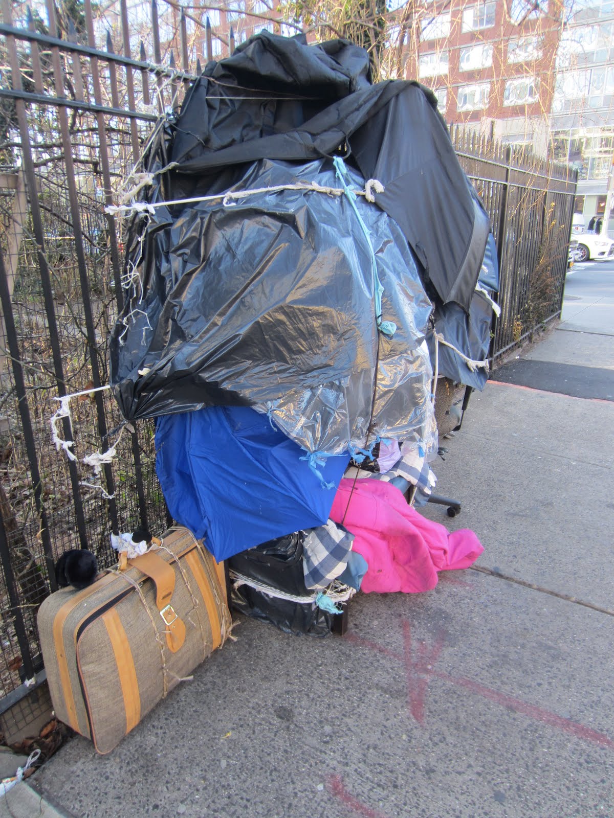 EV Grieve: City removes homeless man's makeshift shelter from Bowery ...