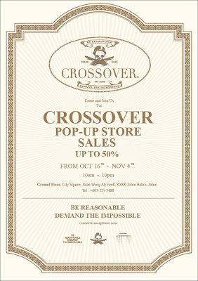 CROSSOVER: CROSSOVER POP-UP STORE SALES