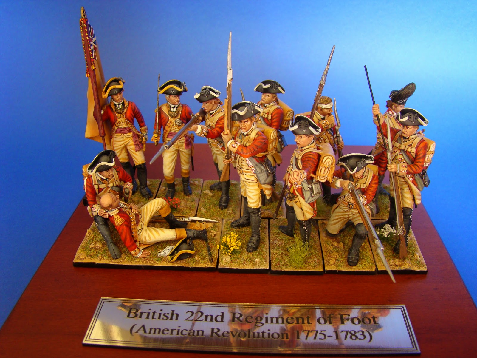 MY mini WORLD: 240. British 22nd Regiment of Foot in Battle Formation ...