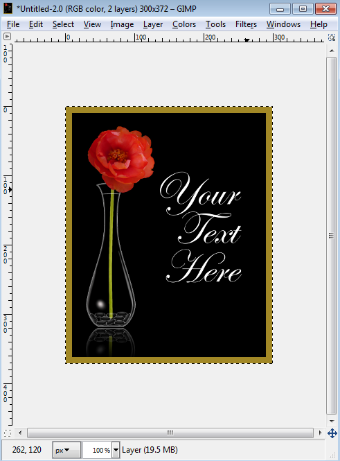 Gimp Tips: How to Add A Gold Border to an Image | Digital Art/ Graphic ...