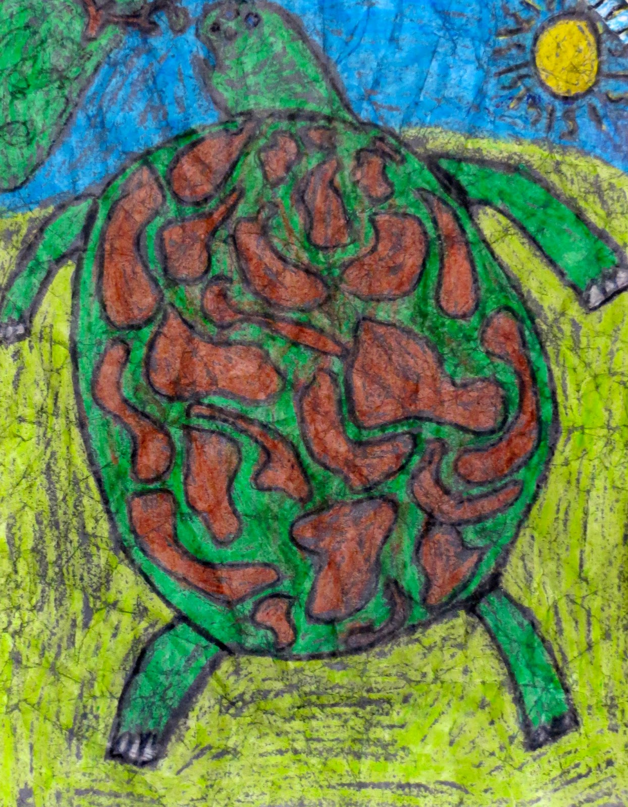 The Creative License: An Oldie but a Goodie... Crayon Batik!