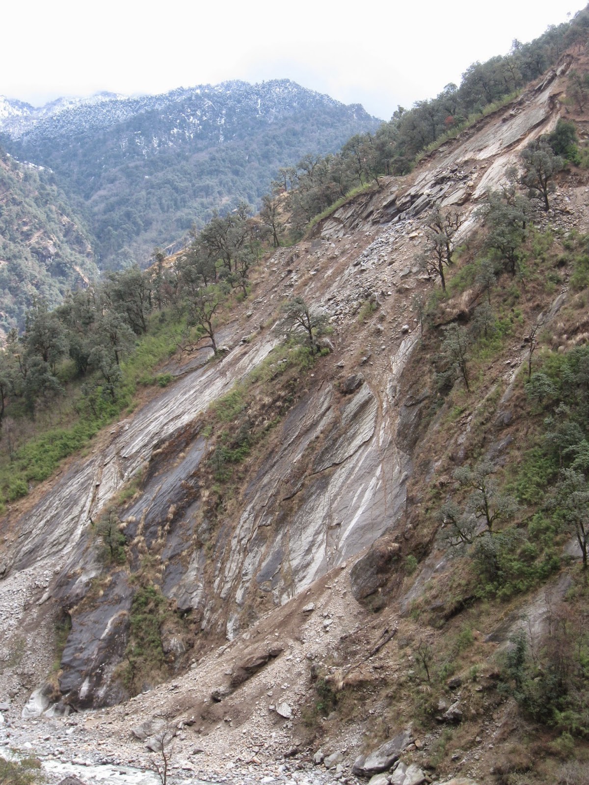 Rapid Uplift: Field Photos: Hillslopes And Landslides Kumaon Himalayas