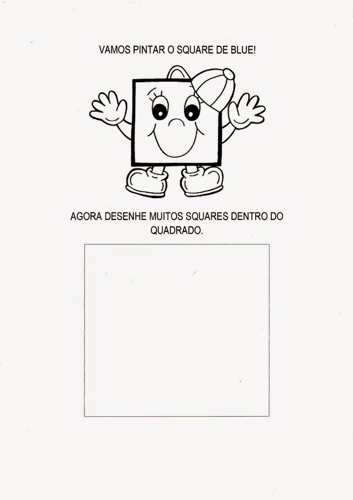 AGORA QUE SOU TEACHER: A HISTÓRIA DO QUADRADINHO - ATIVIDADES