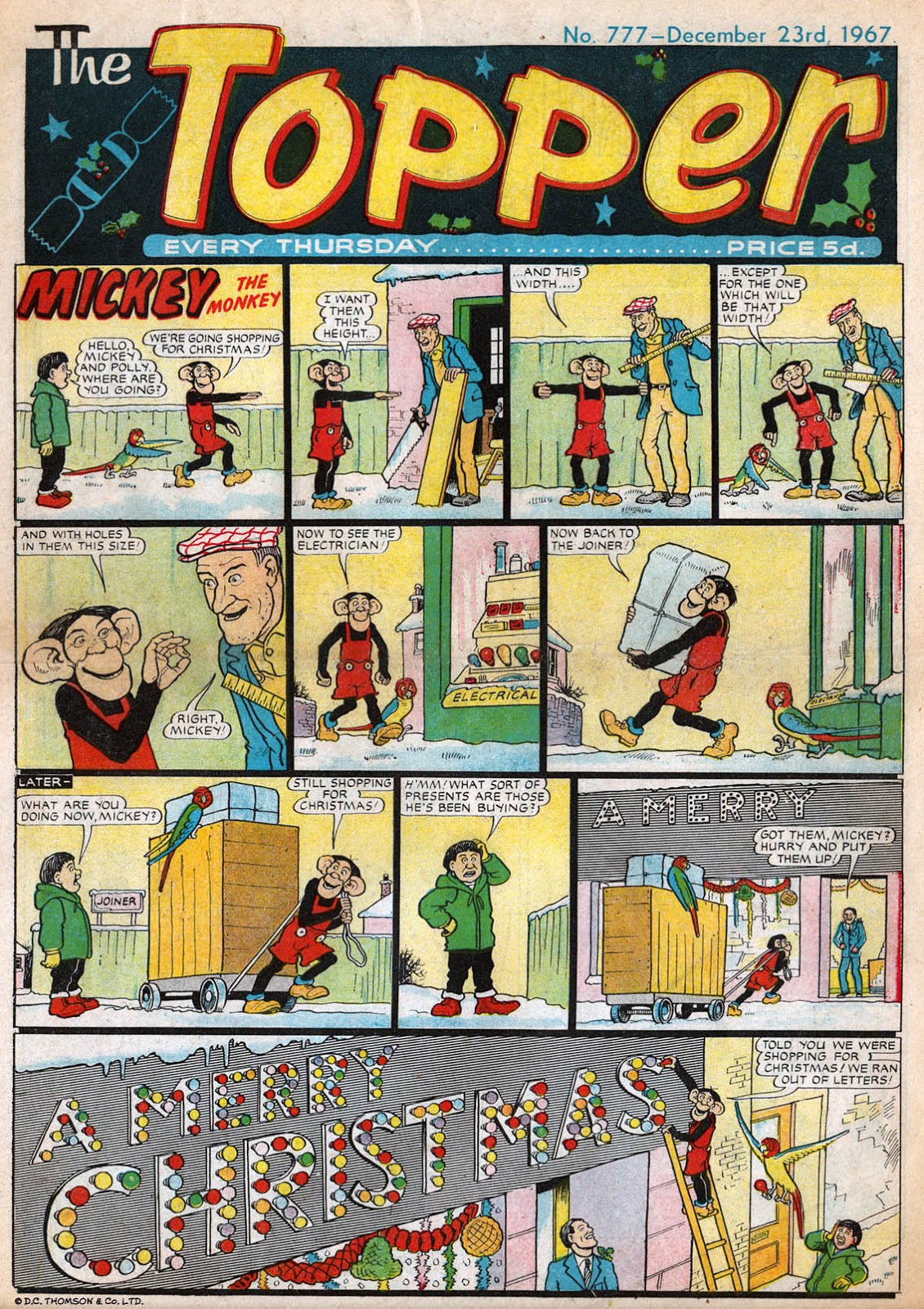 BLIMEY! The Blog of British Comics: The Christmas TOPPER (1967)
