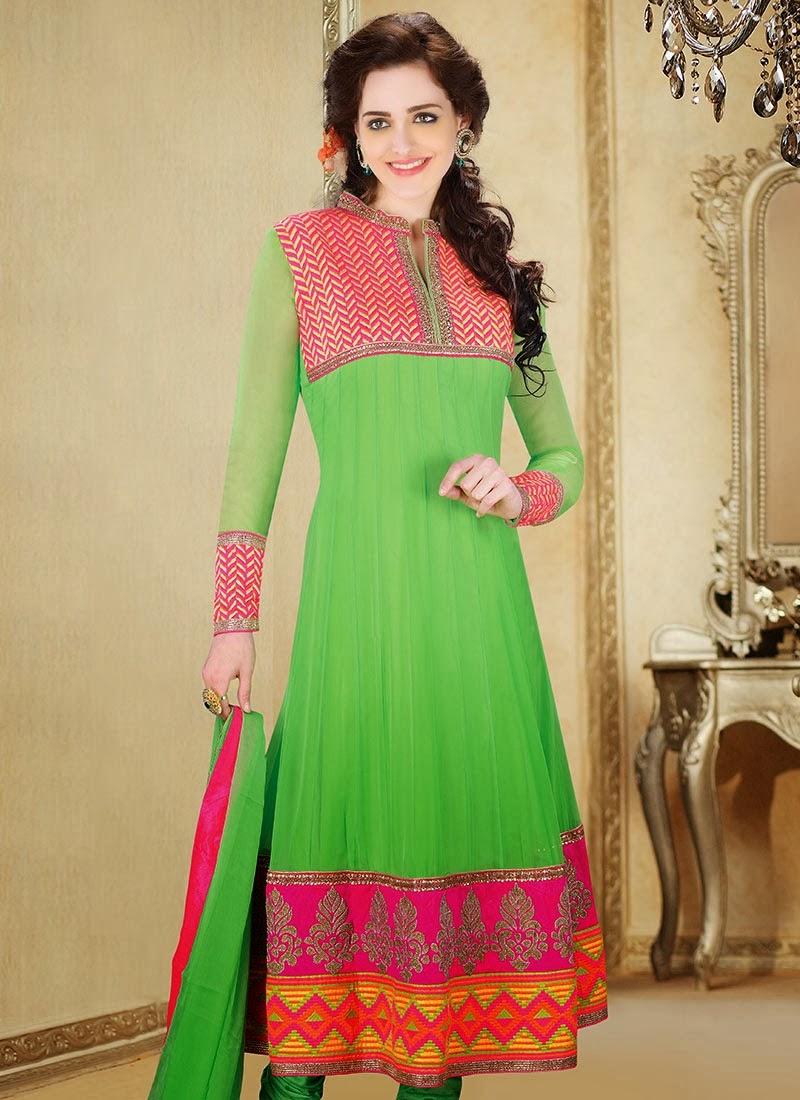 Indian Designers Churidar Suits Beautiful Dress 2013-14 - Beautiful ...