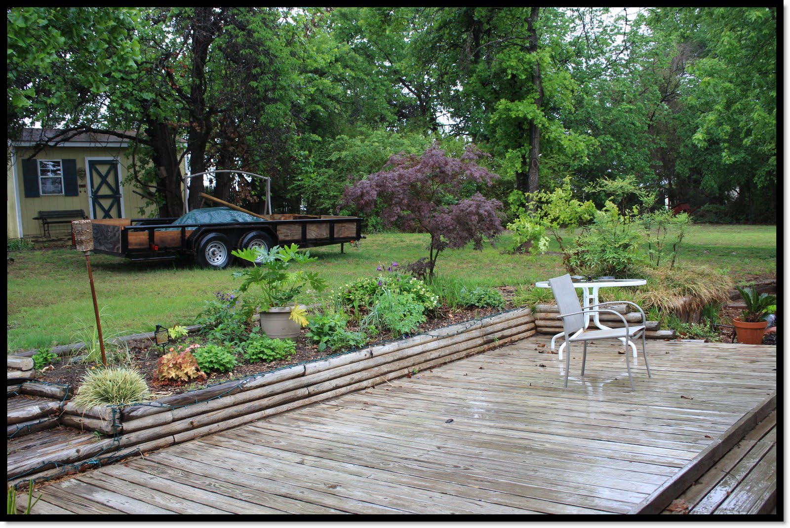 Empty Nest Gardens and Quilts: Rainy Day Garden