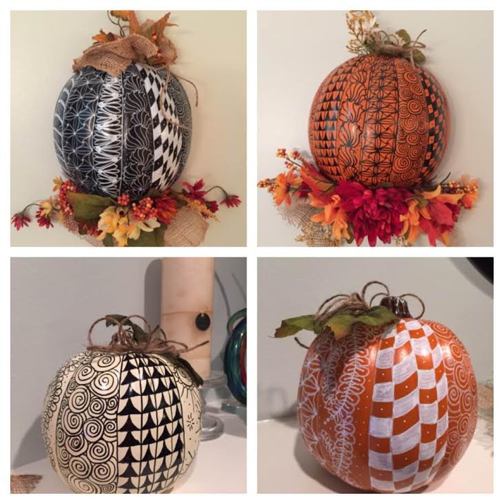 Tickled To Tangle: More Tangled Pumpkins