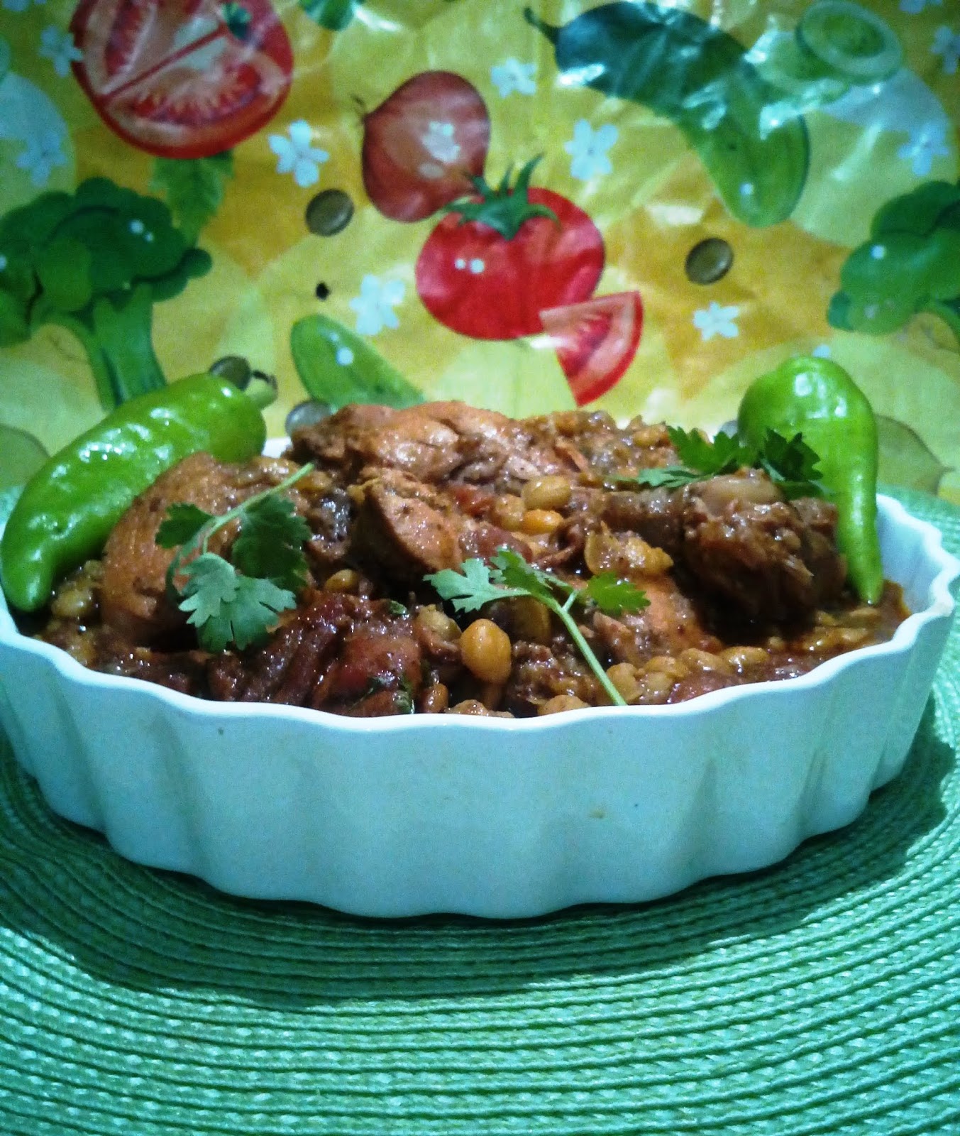 Cookbook: SPICY BBQ CHICKEN CHANAY KI DAL